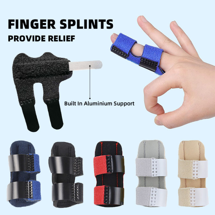 Adjustable Finger Splint Brace Built-in Aluminum Alloy Mallet Finger ...