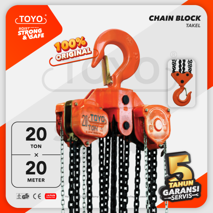 TOYO Chain Block / Takel 20 Ton x 20 Meter | Lazada Indonesia