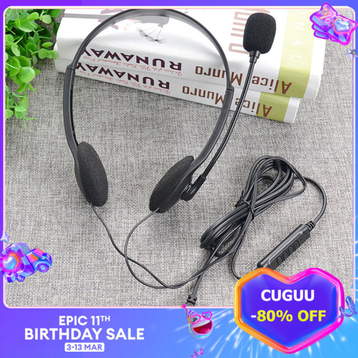 【New Ready Stock】Noise Cancelling Gaming Headset Wired Microphone ...