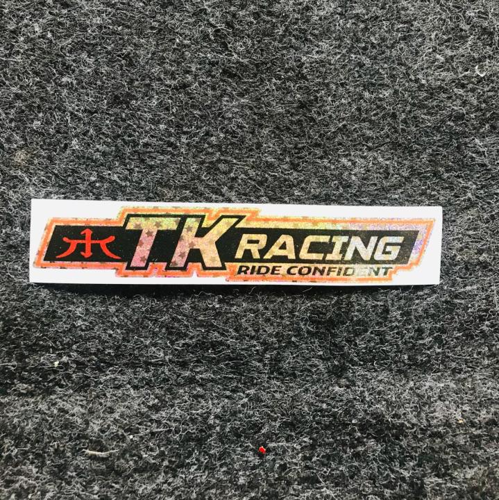 STIKER GAMBAR HOLOGRAM TK RACING RIDE CONFIDENT UKURAN 3.5X15CM | MURAH ...