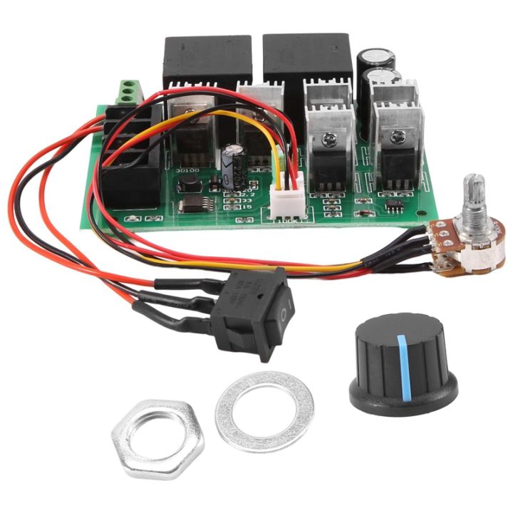 (FIVQ) 40A DC Motor Controller DC 10-50V Motor Speed Control Reversible PWM Controller 12V 24V ...