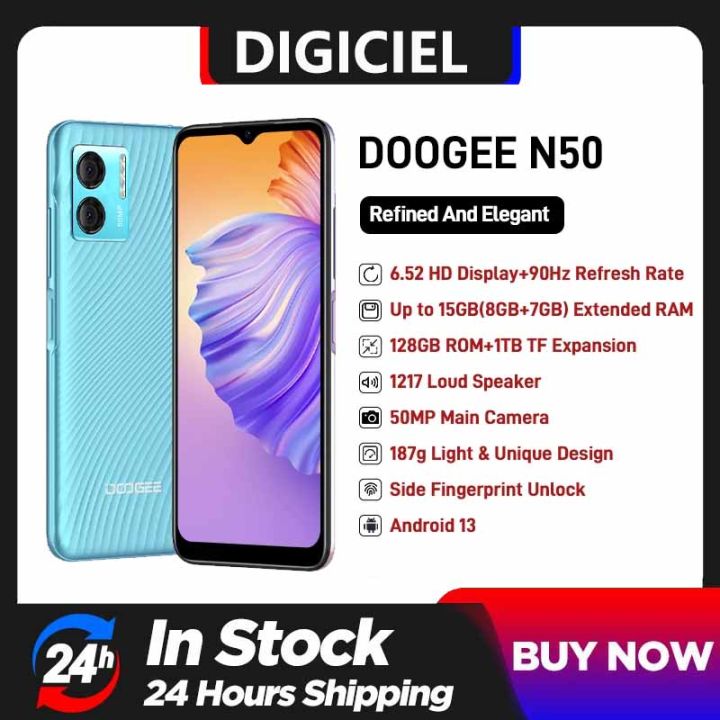 DOOGEE N50 2023 Unlocked Cell Phone, 15GB+128GB Android 13 Smartphone ...