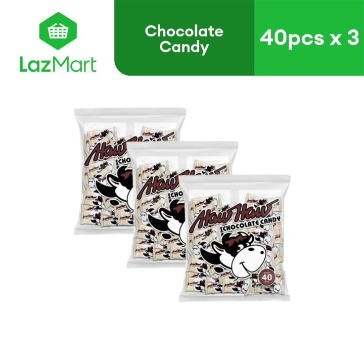 Haw Haw Chocolate Candy 140g 40s x 3 | Lazada PH