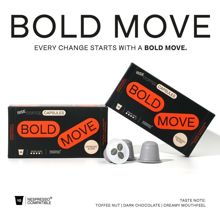 กาแฟแคปซูล RISE COFFEE - BOLD MOVE (10 แคปซูล) | Lazada.co.th