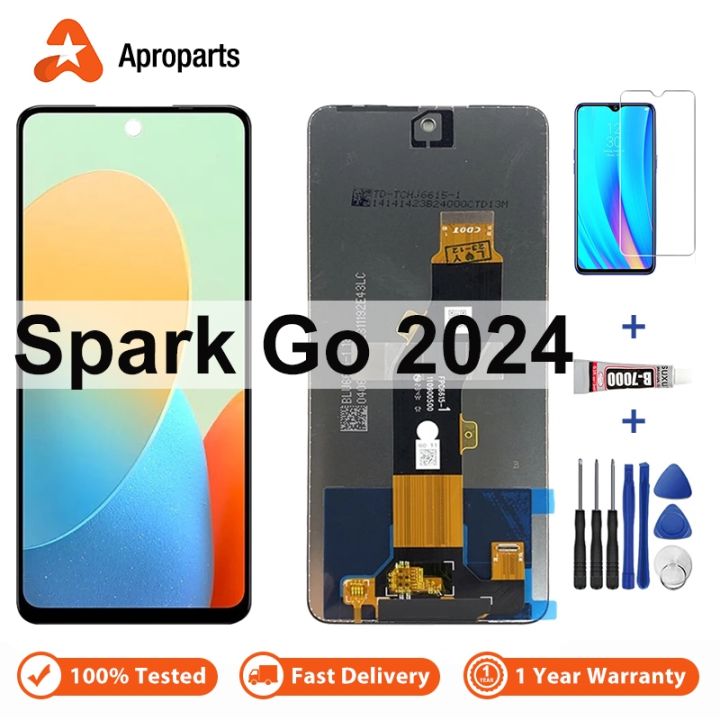 AMOLED For Tecno Spark Go 2024 BG6 LCD Display Touch Screen Digitizer ...