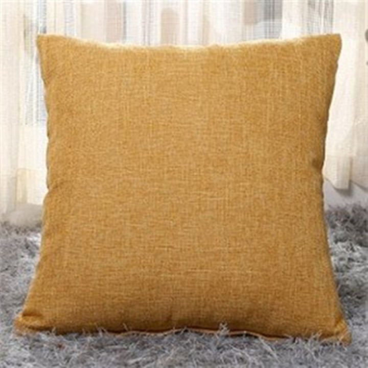 Vỏ Gối tựa lưng, gối sofa Vải Lanh Trơn Màu vải bố dày dặn | Lazada.vn