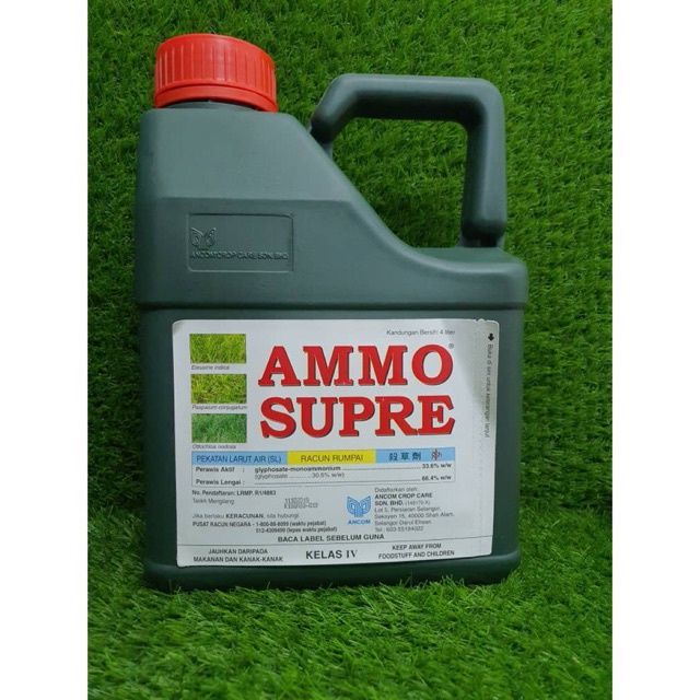 Ancom Ammosupre Racun Rumpai Rumpai Ladang Ammo Super 4L Amosuper ...