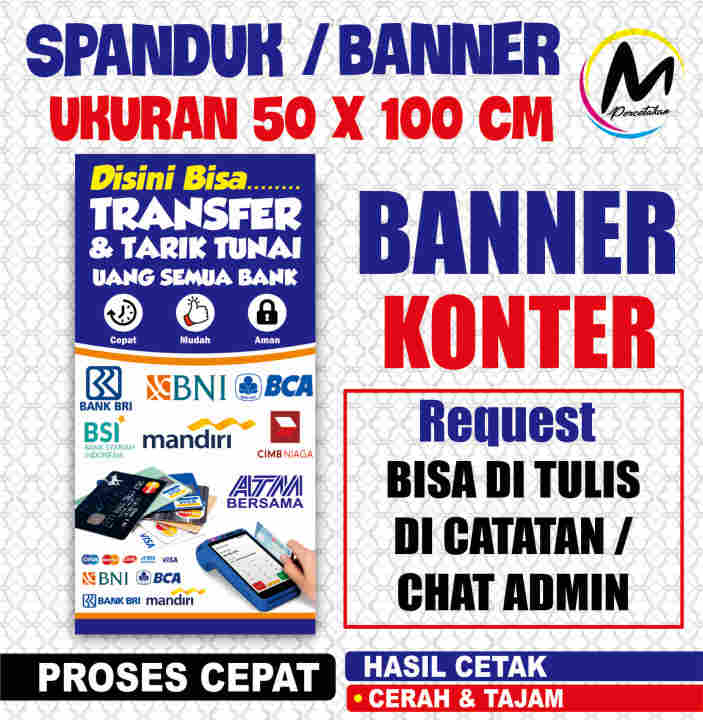 Cetak Banner Spanduk Konter / Banner Toko | Lazada Indonesia