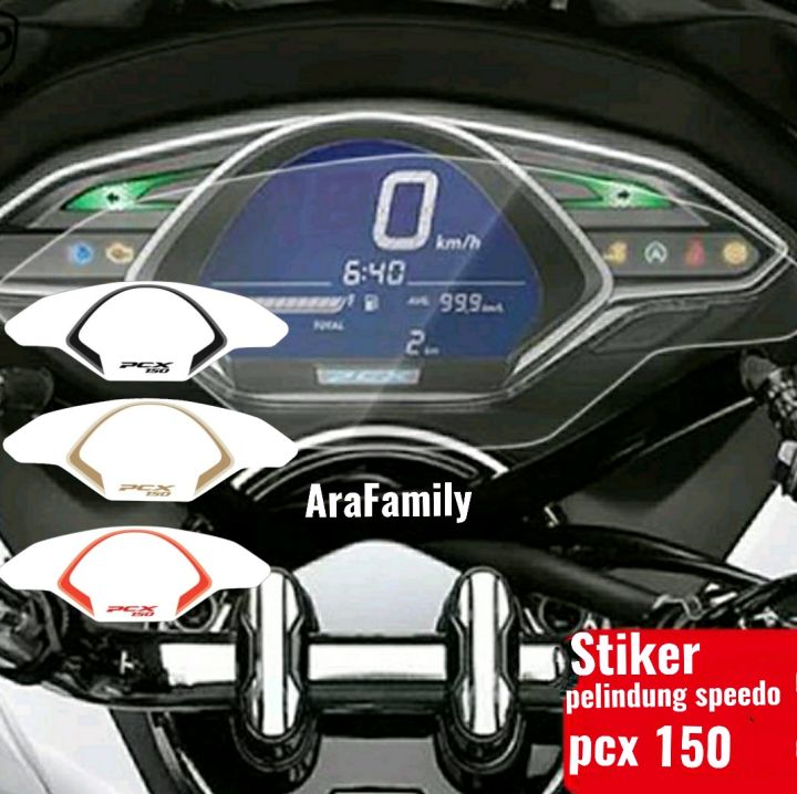 Stiker antigores speedometer honda pcx 150 / stiker pelindung ...