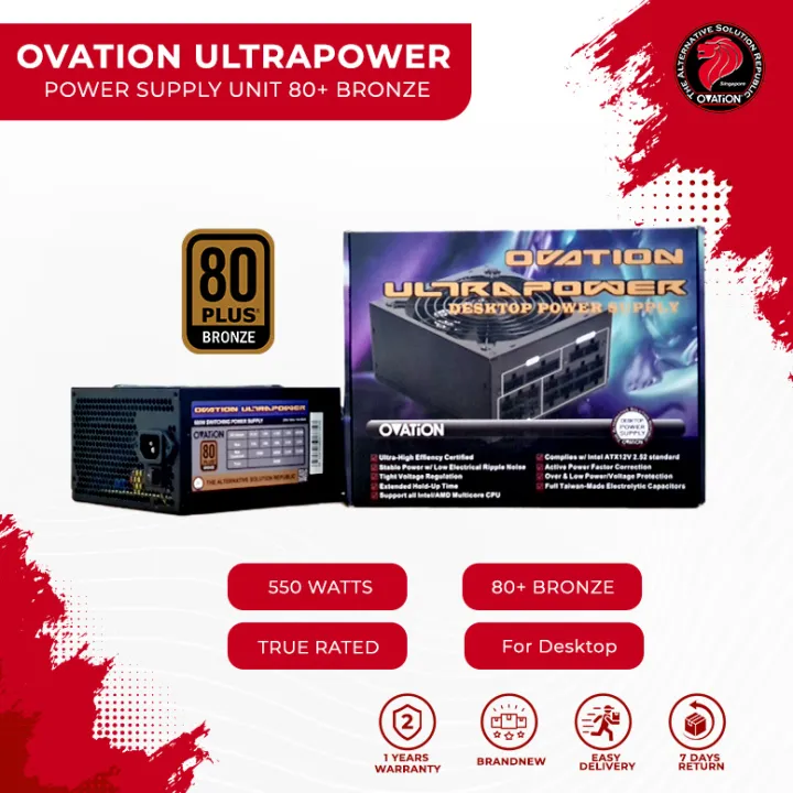 Ovation PSU Power Supply ULTRAPOWER Series 550W | 650W | 1650W and 80 ...