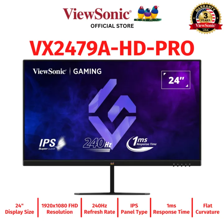 Viewsonic Gaming Monitor VX2479A-HD-PRO 24" 1920x1080 (FHD) / 240Hz ...