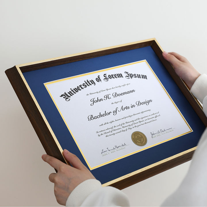 Certificate display frame a4 photo frame graduation certificate ...