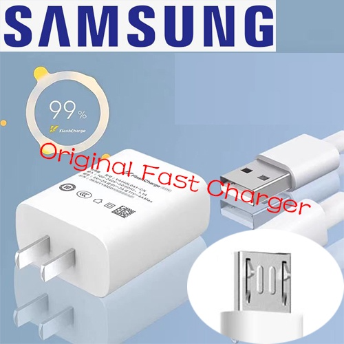 Samsung Charger Original Fast Charger 3.1A Micro Cable/Usb 2IN 1 ...