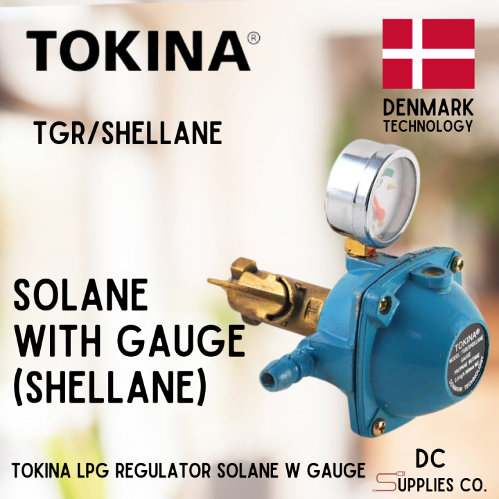 Tokina LPG Gas Regulator with GAUGE for SOLANE / SHELLANE Regulator ...