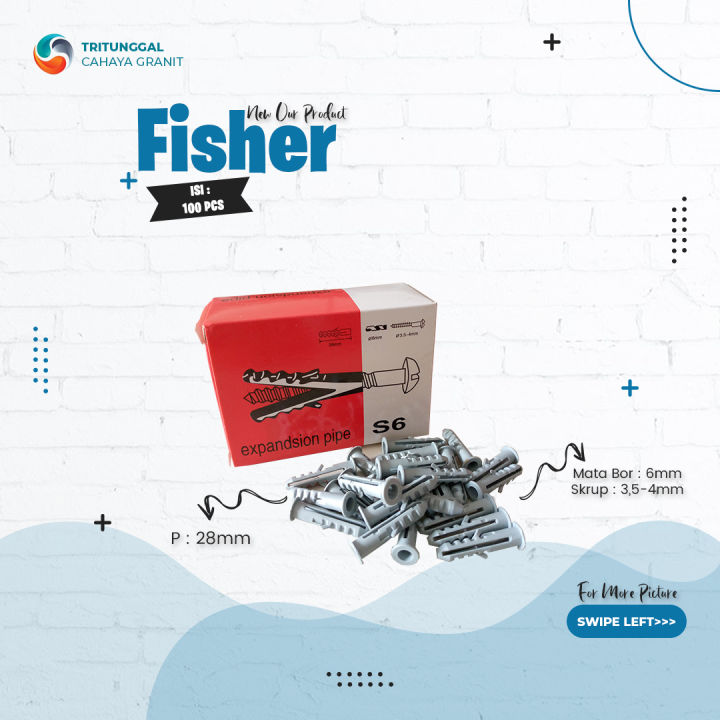 Fisher / Fiser / Viser / Piser - Expandison Pipe Ukuran S6(28mm) S8 ...