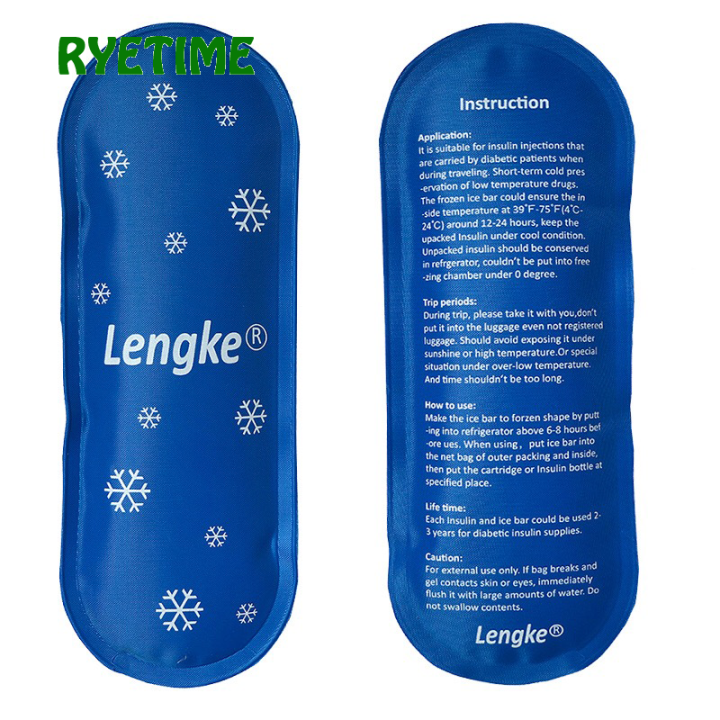 RYETIME Cold Storage Bag Biological Gel Ice Bar Ice Pack for Insulin ...