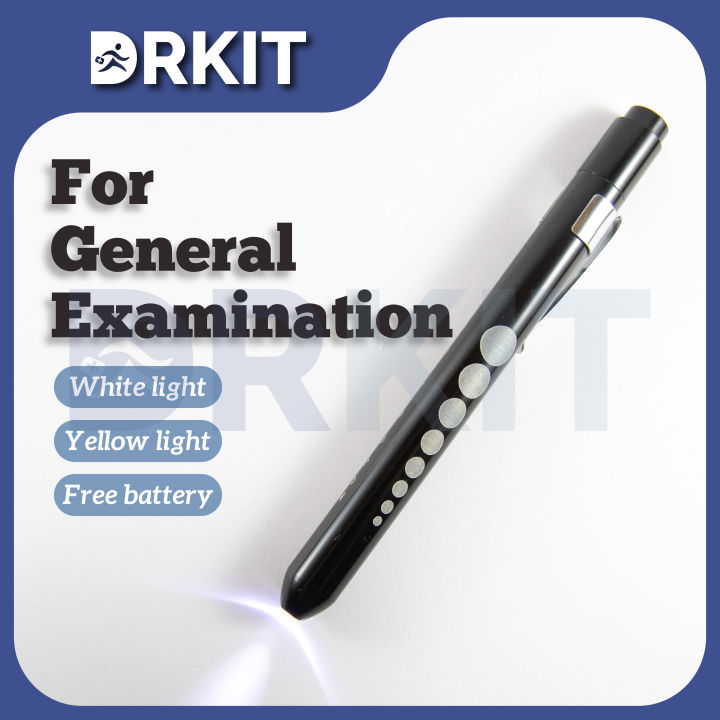 Pen Torch Light Pen Light Free Battery LED EMT Emergency Kit WHITE ...