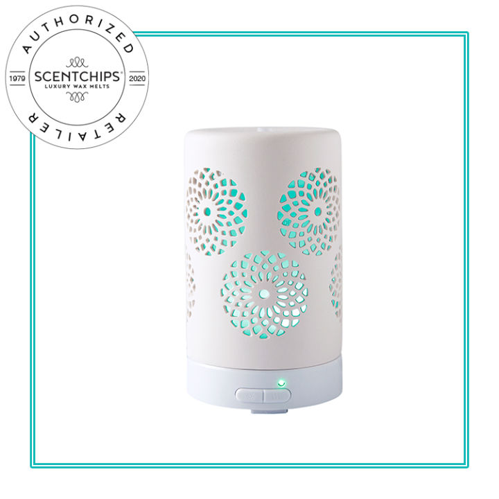 SCENTCHIPS Diffuser White Color (Essential Oil Diffuser) E-D03-02 ...