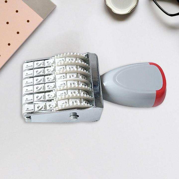 Hifer 6 digits Roller Stamp Numbering Stamp Trolley Business Stamp for ...