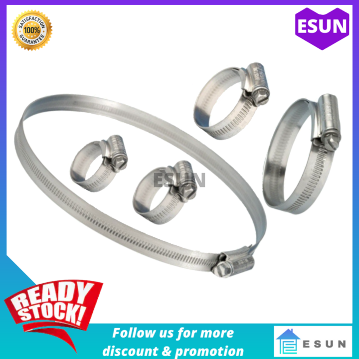 Stainless Steel Slotted Hose Clip Multisize | Lazada