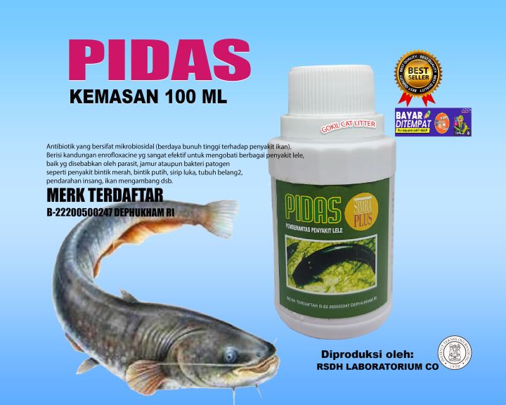 PIDAS 100 ML-OBAT IKAN,VITAMIN IKAN,OBAT IKAN LELE | Lazada Indonesia