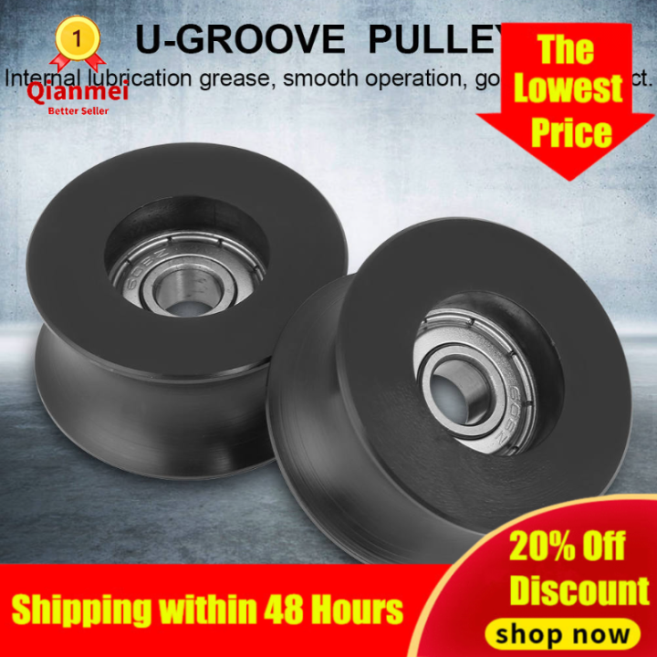 4pcs 0840UU U-type Pulley U Type U-Groove Roller Wheel Pulley Roller ...