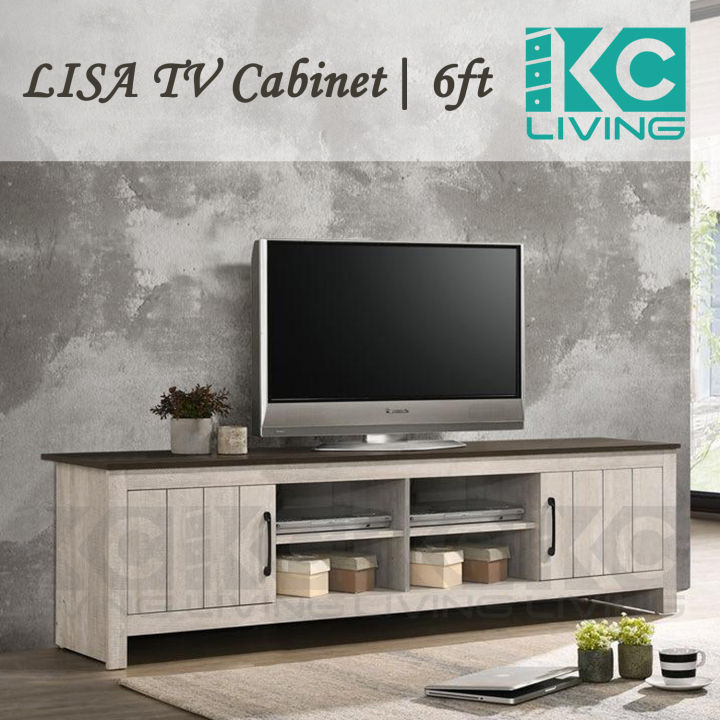 [KCL] Lisa TV Cabinet / TV Console/ Wood Color / Premium Design ...