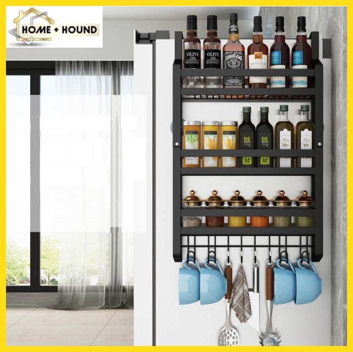 Home+Hound Refrigerator Side Storage Rack Shelf Cupboard Organizer ...
