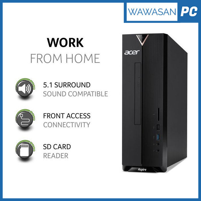 Acer Aspire XC-895 Desktop i5-10400 4GB DDR4 1TB HDD UHD Graphics 630 ...