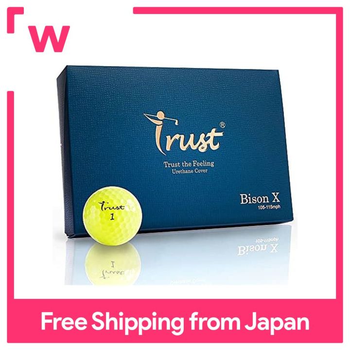 Trust Golf BallsBison SeriesBison X Urethane Covered 3 Piece Reactive Core (Tour Series) 1 Dozen ...