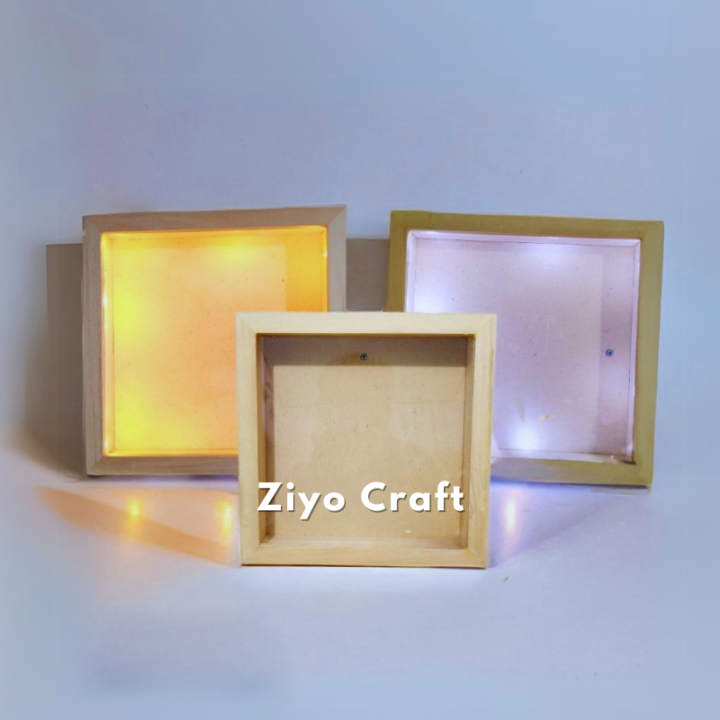 Bingkai LED Sudut Tumpul 20x20 / Bingkai 3D Akrilik Figura foto ...