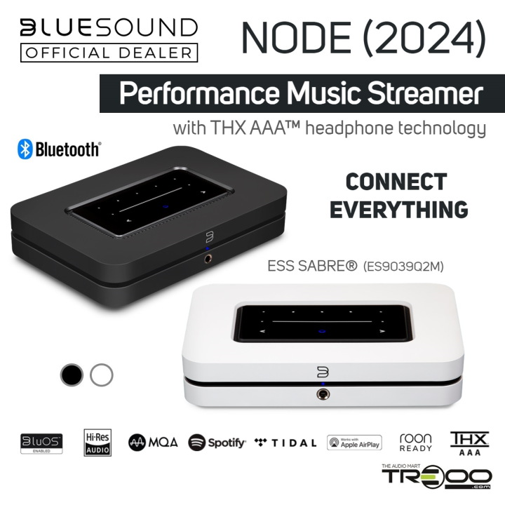 Bluesound NODE (2024) MQA Multi-Room Wireless Bluetooth/WiFi Network ...