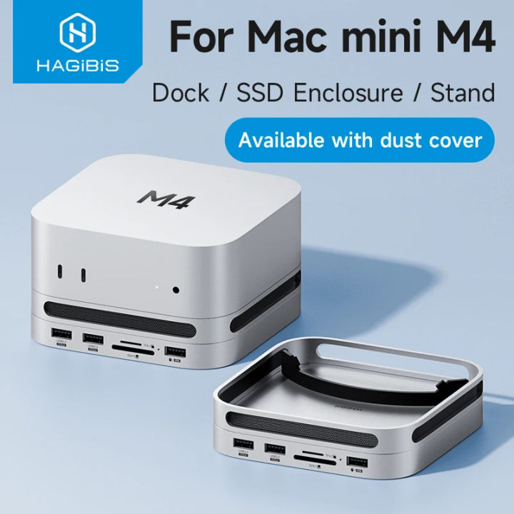Hagibis USB C Hub with M.2 SSD Enclosure Type-C Docking Station for MacM4/M4 Pro 4K 60Hz USB 3.2 ...