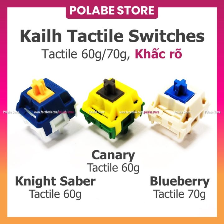 Công tắc Kailh Blueberry tactile switch bàn phím cơ Kailh Canary Kailh ...