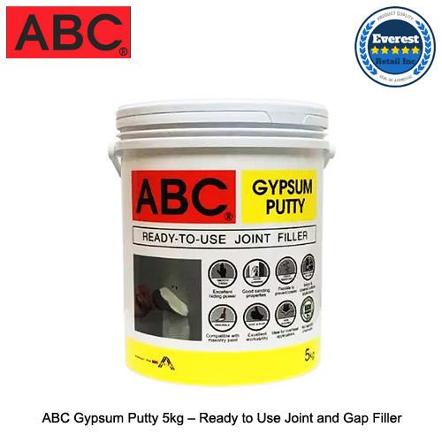 ABC Gypsum Putty 5kg – Ready to Use Joint and Gap Filler | Lazada PH