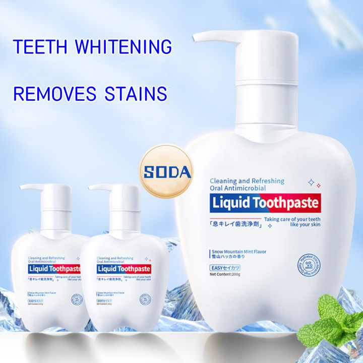 Soda Mint Whitening Toothpaste Removes Teeth Stains Refreshing Oral ...