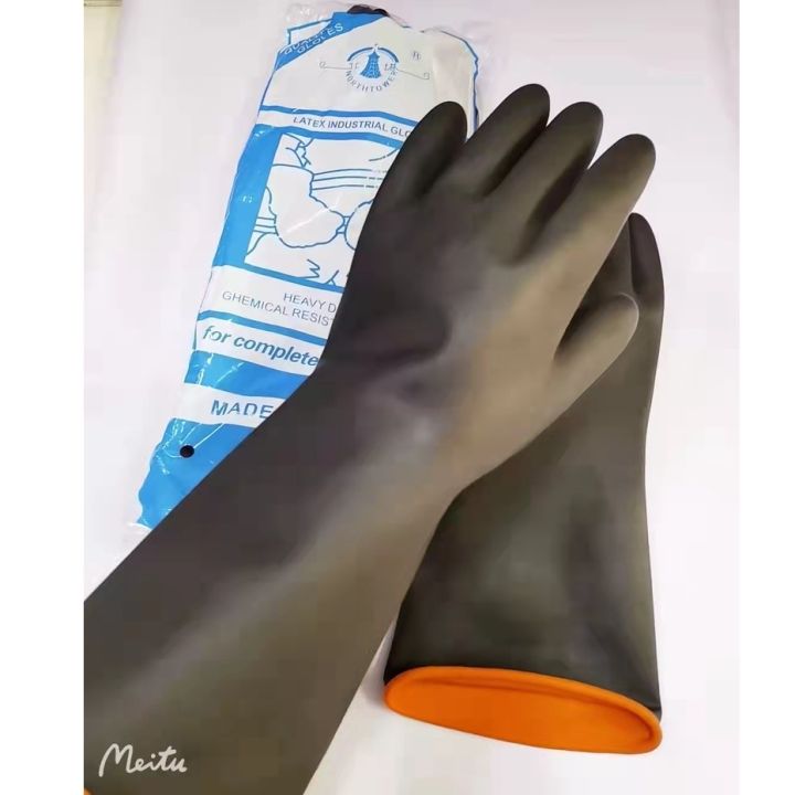 ⭐COD⭐ Heavy duty North Tower chemical gloves | Lazada PH