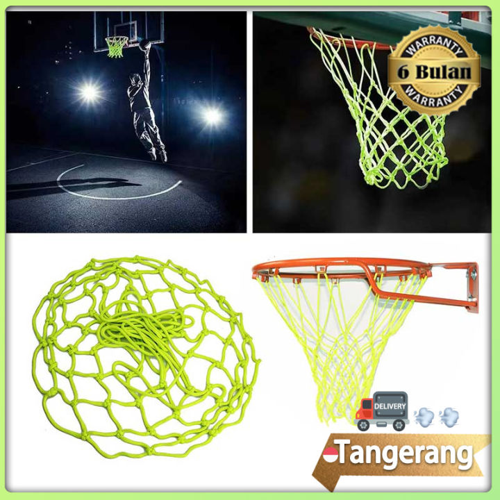 1pc Jaring Ring Basket Glow In The Dark Luminous Basketball Net Nylon ...
