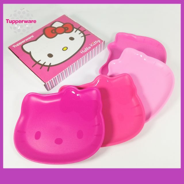 Tupperware Hello Kitty Plates Set of 4 | Lazada
