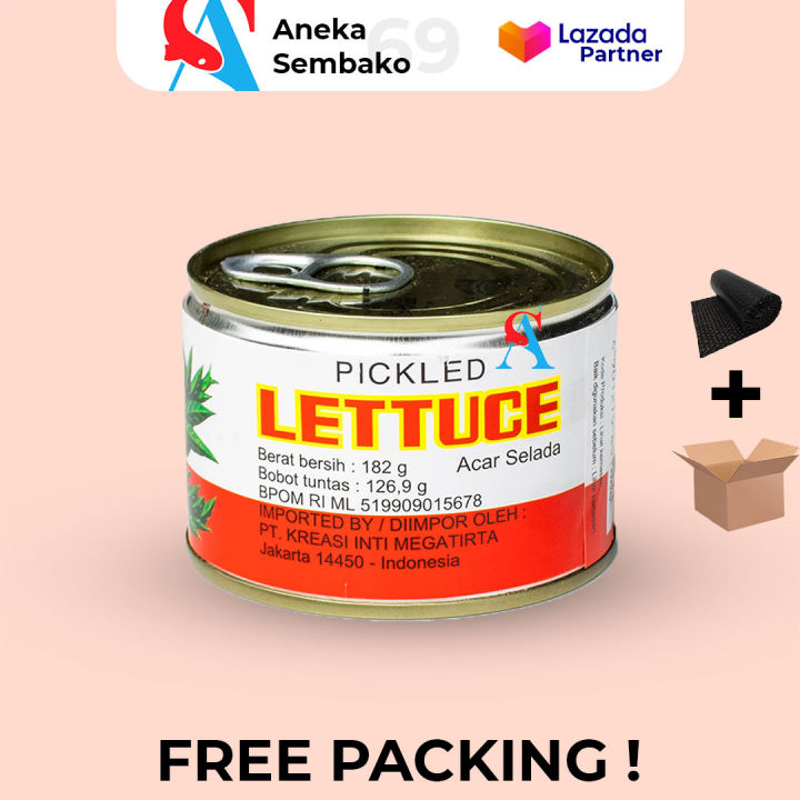 Acar Selada Kaleng Red Boat 182g / Pickled Letuce 182 gr / Acar Kaleng ...