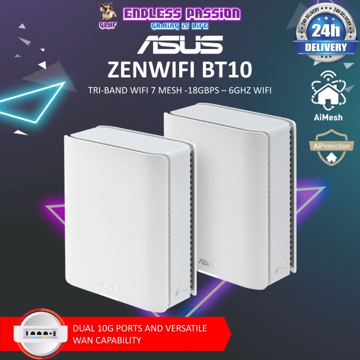ASUS ZenWiFi BT10 Tri-Band WiFi 7 Mesh Router | Lazada Singapore