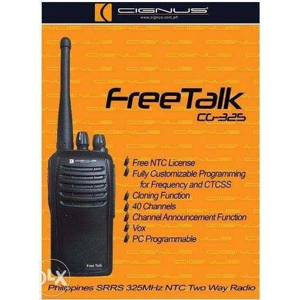 Cignus CG325 FREETALK Two Way Radio | Lazada PH