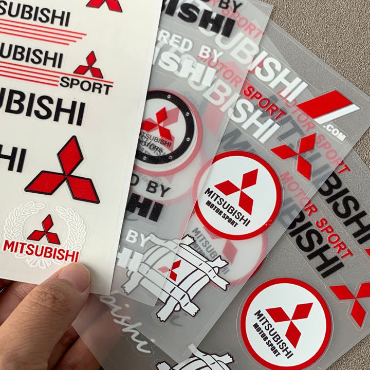 RALLIART Reflective Sticker Mitsubishi Car Emblem Badge Decal 3D ...