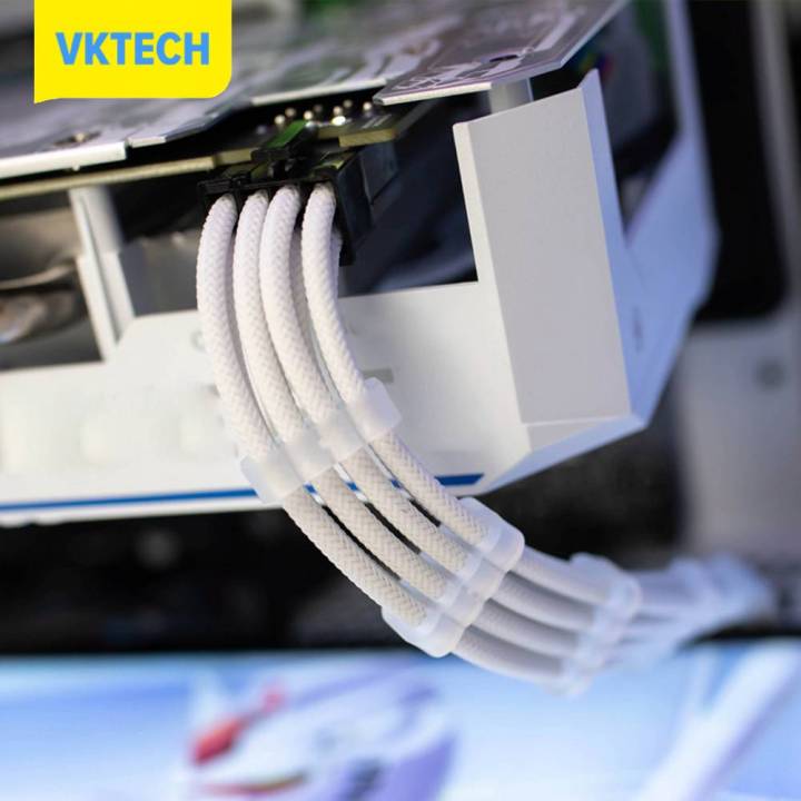 [Vktech] 24pcs Cable Comb Organizer 24Pin 8Pin 6Pin Computer Cable ...