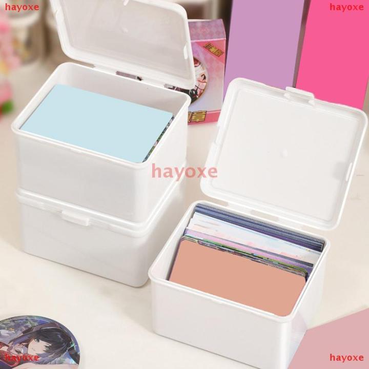 【hayoxe】 Korean Transparent Storage Box Blind Box Card Photocard ...