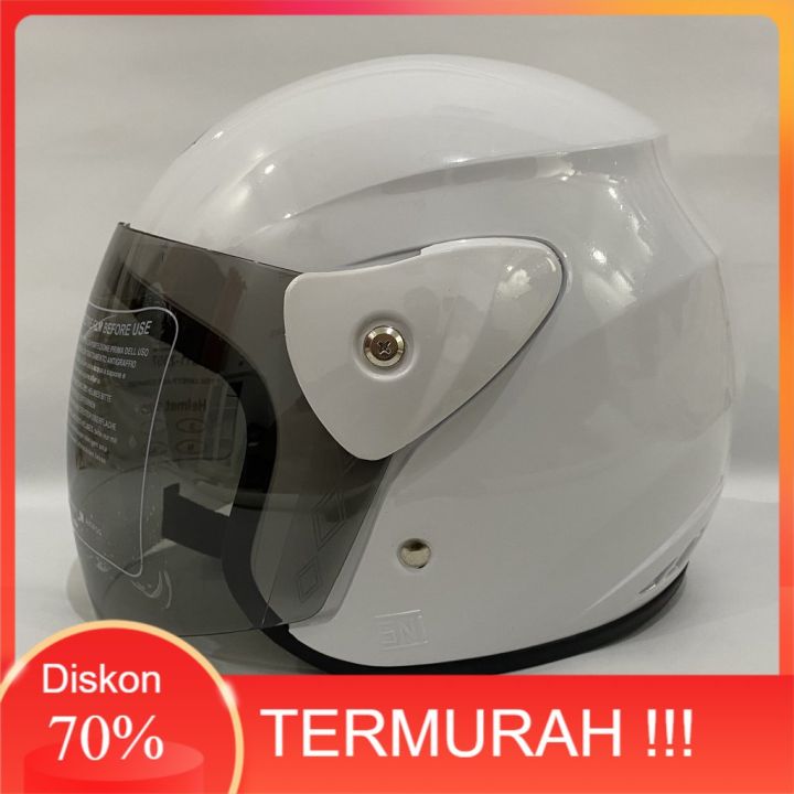 Helm Motor Evo Solid Putih Glossy Helem Nuvo Helm Motor - Helm Motor ...