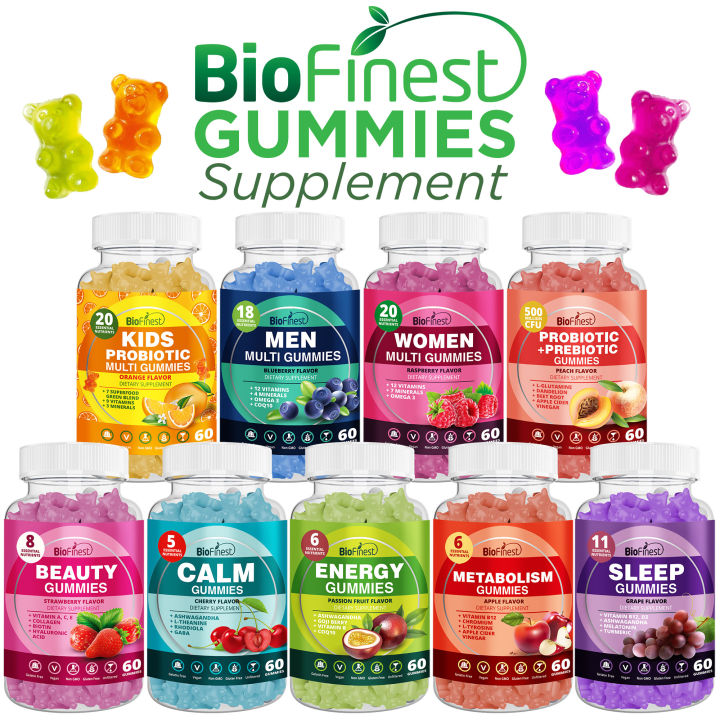 Biofinest Gummy Vitamin Supplement - Beauty Energy Sleep Metabolism Men ...