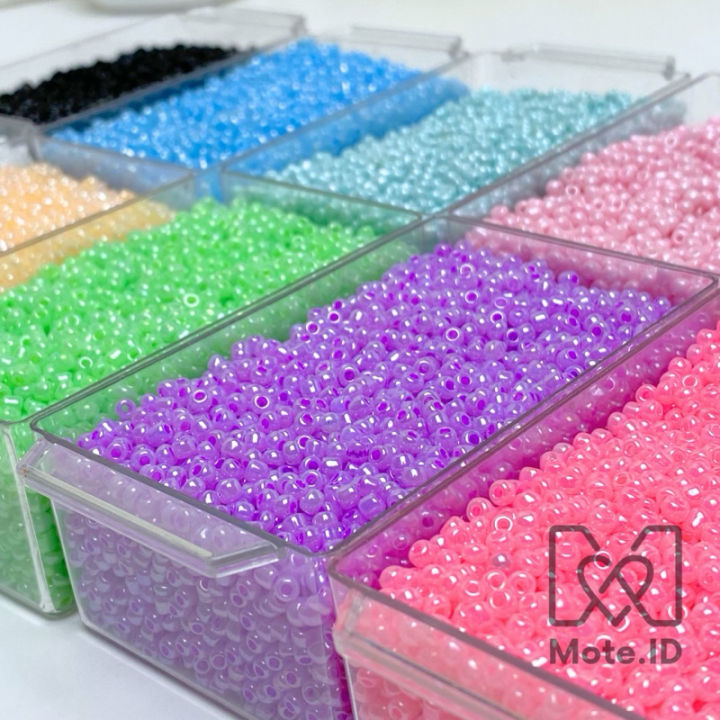 Manik Payet Pasir Ukuran 3mm 8/0 - Bahan Krajinan Diy 15gr | Lazada ...