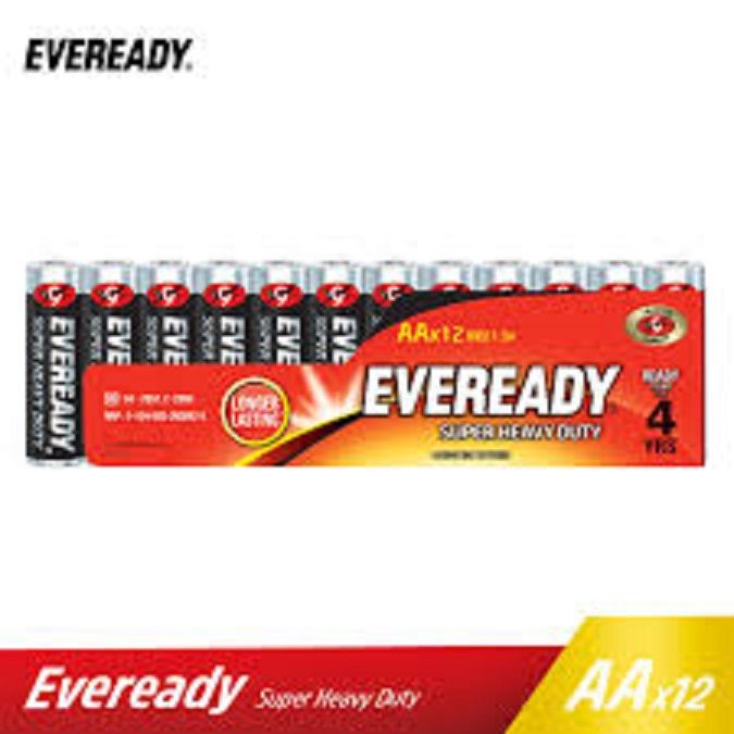 BATERAI EVEREADY Super Heavy Duty AA Carbon Zinc ( BP 12 ) 1215 ...