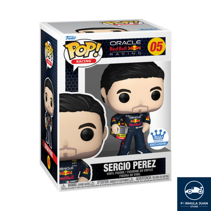 Sergio Perez Funko Pop with Helmet & FREE PROTECTOR (Official F1 Merch ...